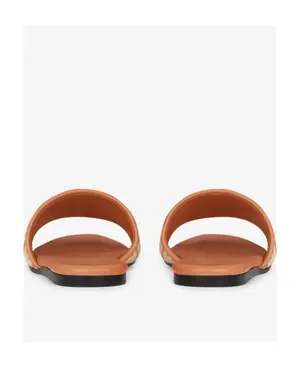 Givenchy 4g Embroidered Raffia Flat Sandals