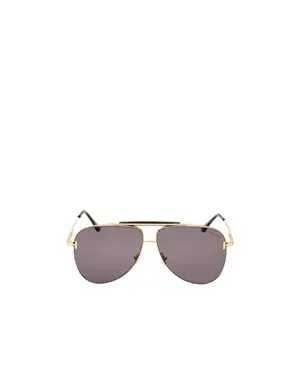 TOM FORD Aviator Logo Sunglasses - Gray