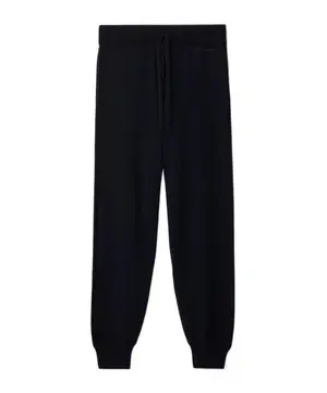 Burberry Logo Embroidered Knitted Jogging Pants - Storm