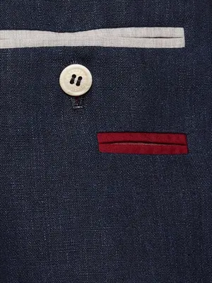 Brunello Cucinelli Long-sleeved Suit Coat - Blue