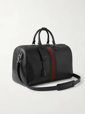 Gucci Web Trademark Medium Duffle Bag - Black