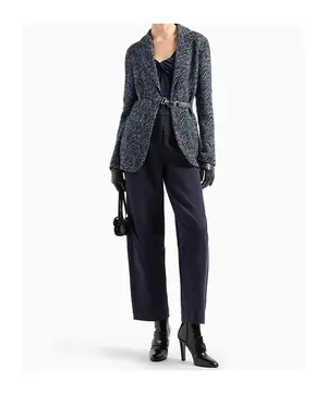Giorgio Armani Jacquard Single-breasted Blazer
