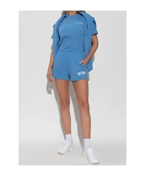 SPORTY  RICH Elastic Waist Shorts