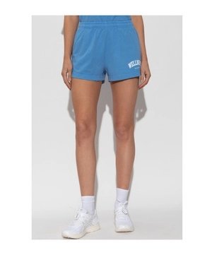 SPORTY  RICH Sporty & Rich Elastic Waist Shorts With Logo