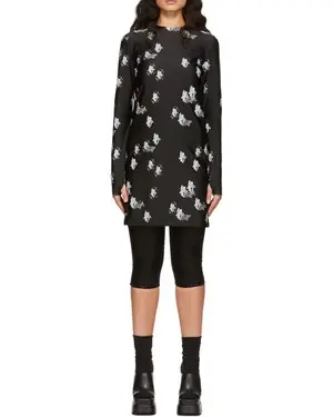 We11Done Artwork Dress - Black