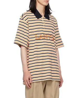 LANVIN Striped Polo Shirt