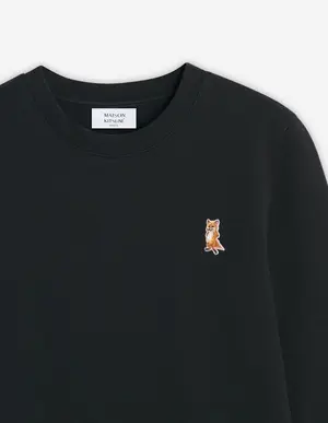Maison Kitsuné Logo Patch Crewneck Sweatshirt