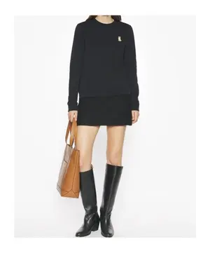 Maison Kitsuné Logo Patch Crewneck Sweatshirt