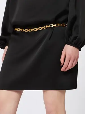 Max Mara Cabina Mini Dress With Puff Sleeves