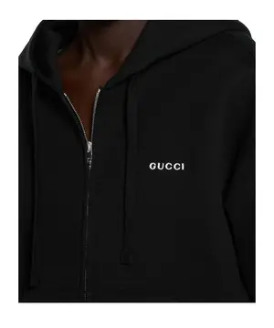 Gucci Logo Detailed Zip-up Sweatshirt