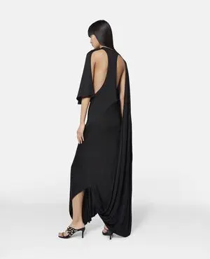 Stella McCartney Asymmetrical Cape Dress
