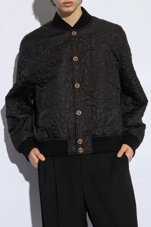 Versace Barocco Quilted Bomber Jacket