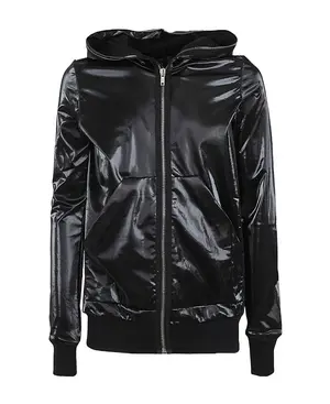 Rick Owens Patent Finish Hooded Jacket