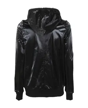 Rick Owens Patent Finish Hooded Jacket
