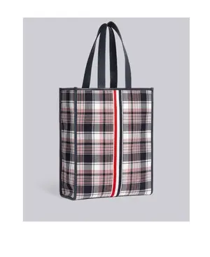 Thom Browne Vertical Rwb-webbing Stripe Tote Bag