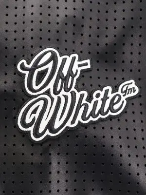 Off-White Logo Patch Zip-up Hooded Jacket