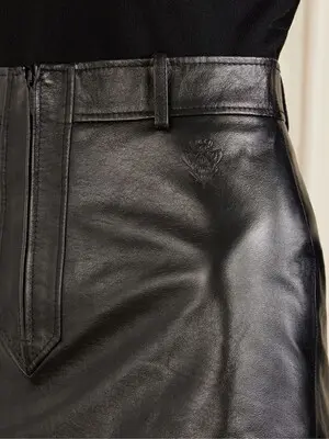 Gucci Leather Mini Skirt