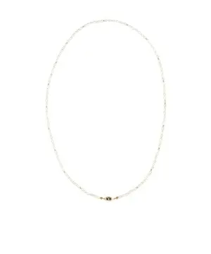 Valentino Garavani Ovalett Chained Necklace With Pattern And Hooked Design