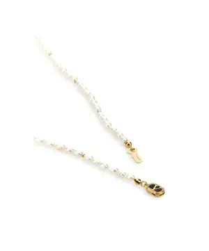 Valentino Garavani Ovalett Chained Necklace With Pattern And Hooked Design