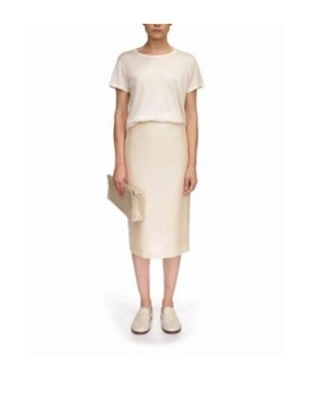 THE ROW Wool Zipper Skirt - No