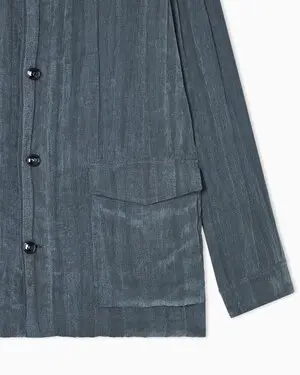 Giorgio Armani Lightweight Collared Button-up Jacket