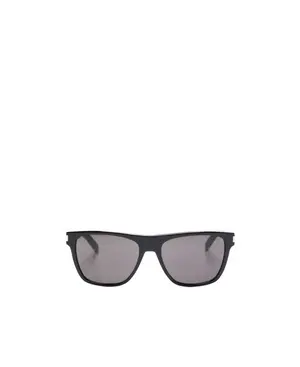 Saint Laurent Saint Laurent Square Frame Sunglasses Gray