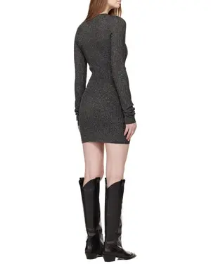Amiri Keyhole Long Sleeve Mini Dress
