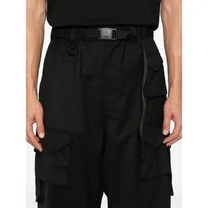 Y3 Wide-leg Belted Cargo Pants