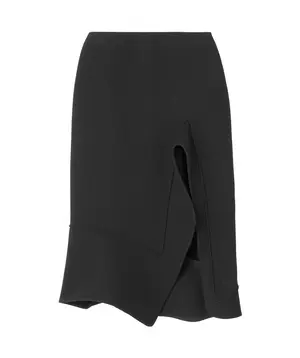 Bottega Veneta Structured Midi Skirt - Black