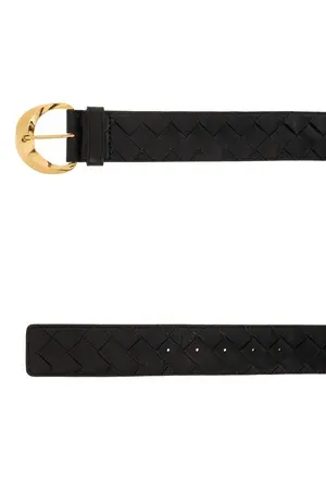 Bottega Veneta Essential Twist Belt - Black