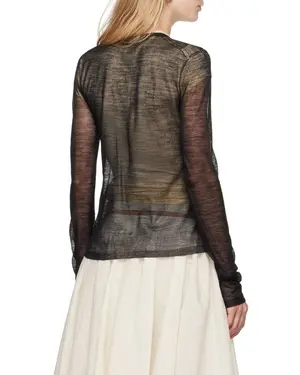 Acne Studios Fine-ribbed Sheer Cardigan