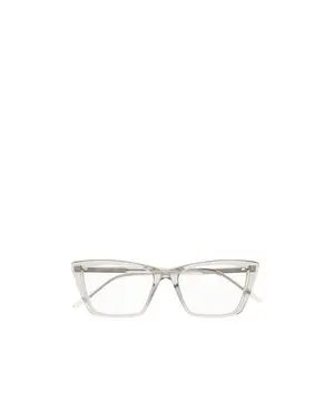 Saint Laurent Sl 737 Mica Cat-eye Glasses - Beige