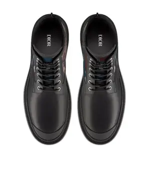 Dior Logo Combat Boots