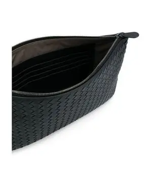 Bottega Veneta Woven Clutch Bag - Black