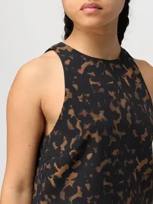 Theory Leopard Print Sleeveless Mini Dress