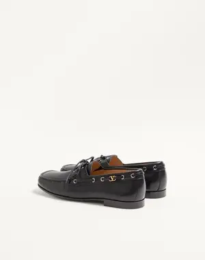 Valentino Garavani Square Toe Slip-on Loafers - Black