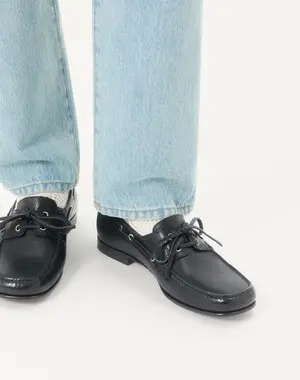 Valentino Garavani Square Toe Slip-on Loafers - Black