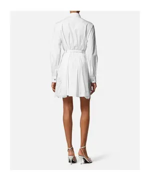 Versace Lace Insert Shirt Dress - No