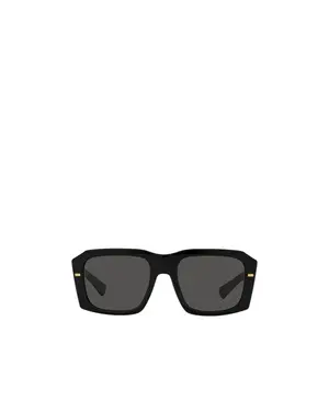 Dolce & Gabbana Square Frame Sunglasses With Logo Detail - Black