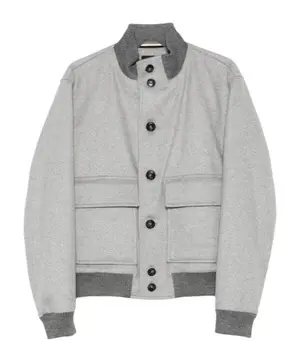 Hugo Boss Button-fastening Pocket Bomber Jacket - Grey