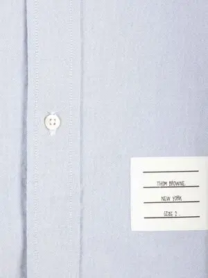 Thom Browne 4-bar Stripe Curved Hem Shirt