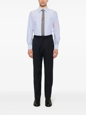 Thom Browne 4-bar Stripe Curved Hem Shirt