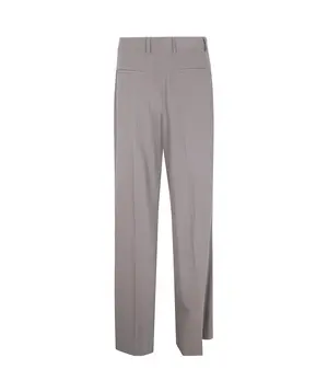 Dries Van Noten Panrom Pleated Trousers - Cement