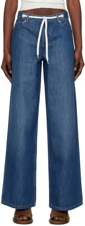 A.p.c. Drawstring Wide Leg Jeans