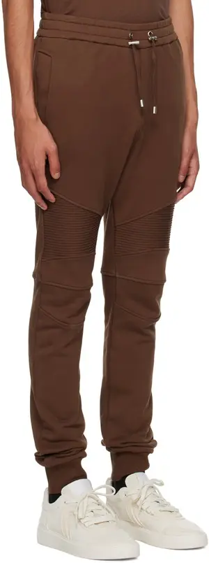 Balmain Logo Printed Drawstring Track Pants - Red