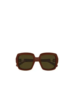 Chloé Eyewear Square Frame Sunglasses - Brown