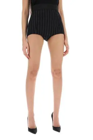 Dolce & Gabbana High Waisted Pinstripe Shorts