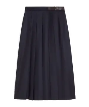 Max Mara Fastoso Pleated Midi Skirt