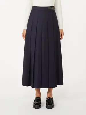 Max Mara Fastoso Pleated Midi Skirt