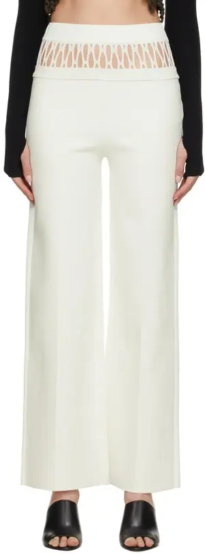DION LEE Paneled Suspend Trousers - White